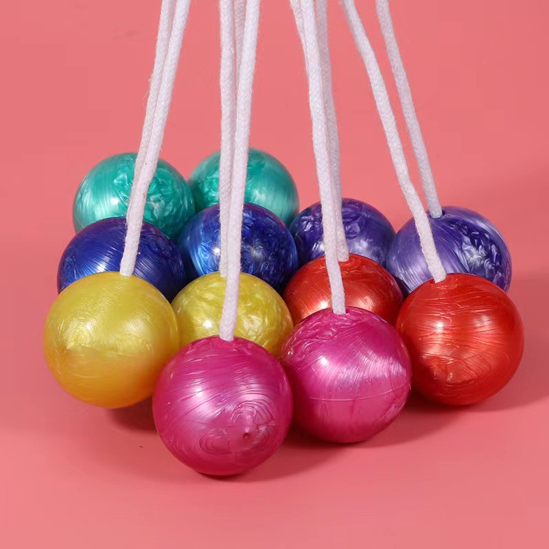 4cm Lato lato hand-cranked double-touch ball bumper toy ball popping ...