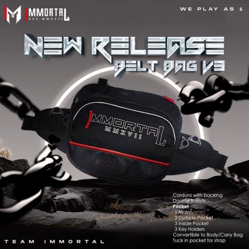 IMMORTAL MOTOBAG BELTBAG V3 | Shopee Philippines