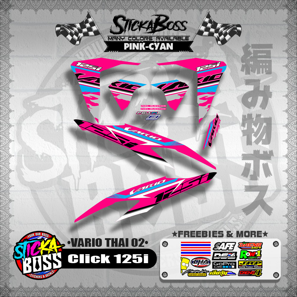 Click 125i V2 DECALS ( VARIO THAI 02 )【WITH FREEBIES】 | Shopee Philippines