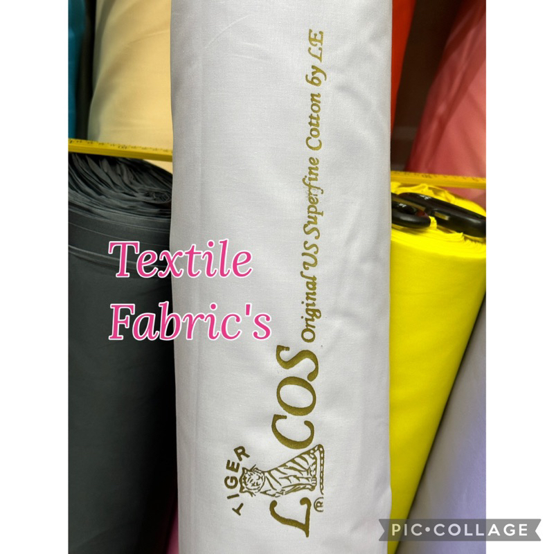 Lacost Original Supperfine Cotton for Uniform/Sold Per Yard | Shopee ...