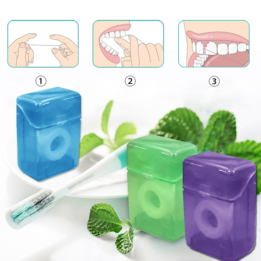 [RANDOM COLOR] Mini handy flosser teeth MOCCO dental floss oral care ...