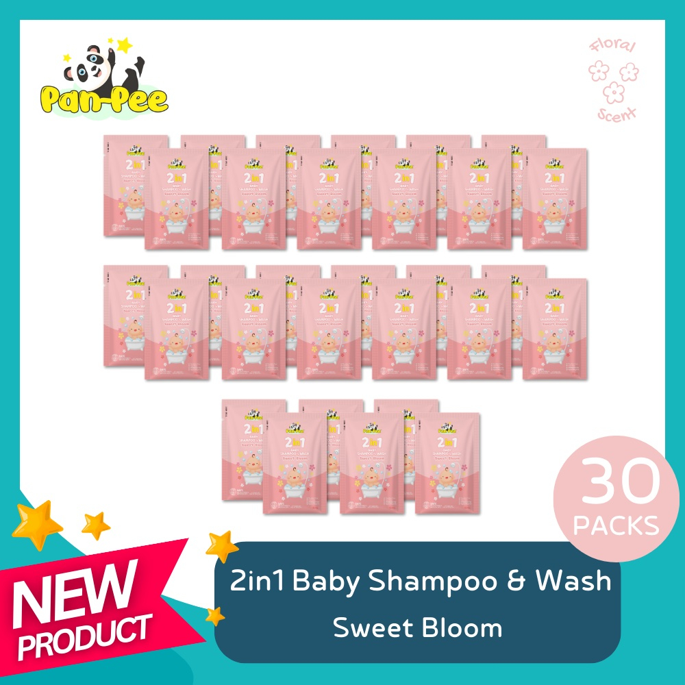 PanPee 2in1 Baby Shampoo & Wash Sweet Bloom Bundle of 30's | Shopee ...