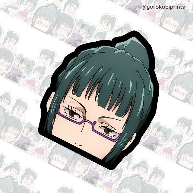 Maki Zenin - Jujutsu Kaisen - Peeker, Icon - Waterproof Laminated Vinyl ...