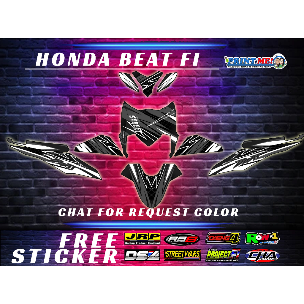 HONDA BEAT FI MOTOR STICKER DECAL | Shopee Philippines