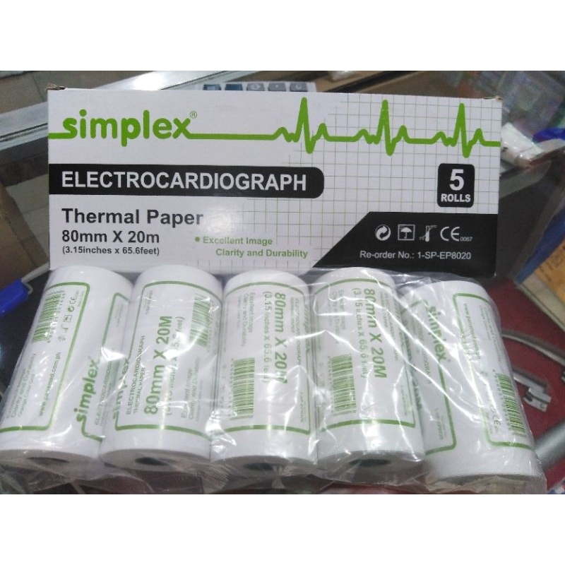 ECG paper 80mm x 20m ( 1 roll ) | Shopee Philippines