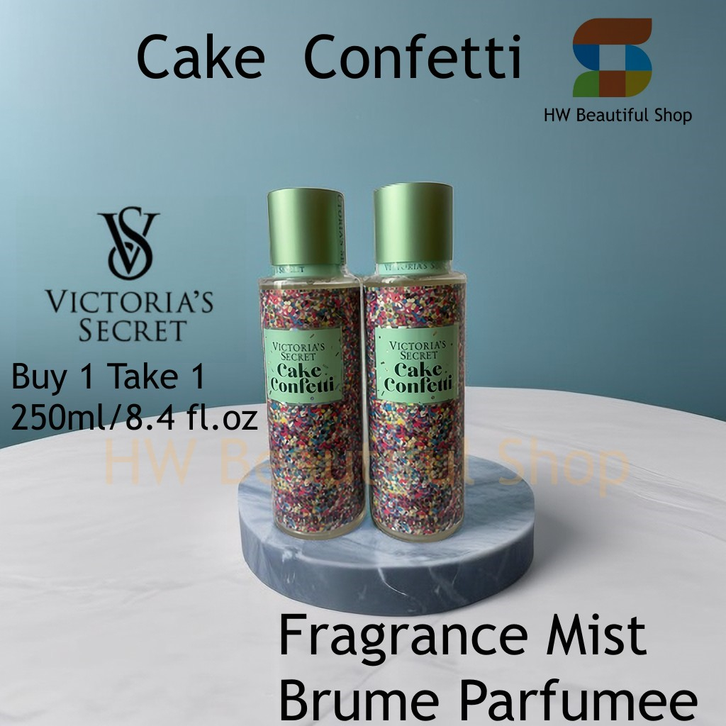 (Buy 1 Take 1）Victoria's Secret Perfume Cake Confetti Fragrance Mist ...