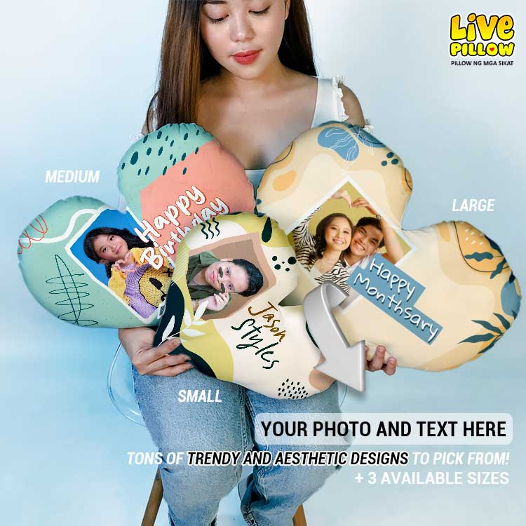 LIVEPILLOW Customized Heart Pillow Home Accent Sofa Decoration Plush ...