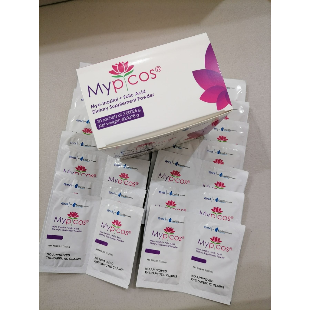 Mypicos Myo-Inositol Folic Acid Supplement Powder 30 sachet PCOS Period ...
