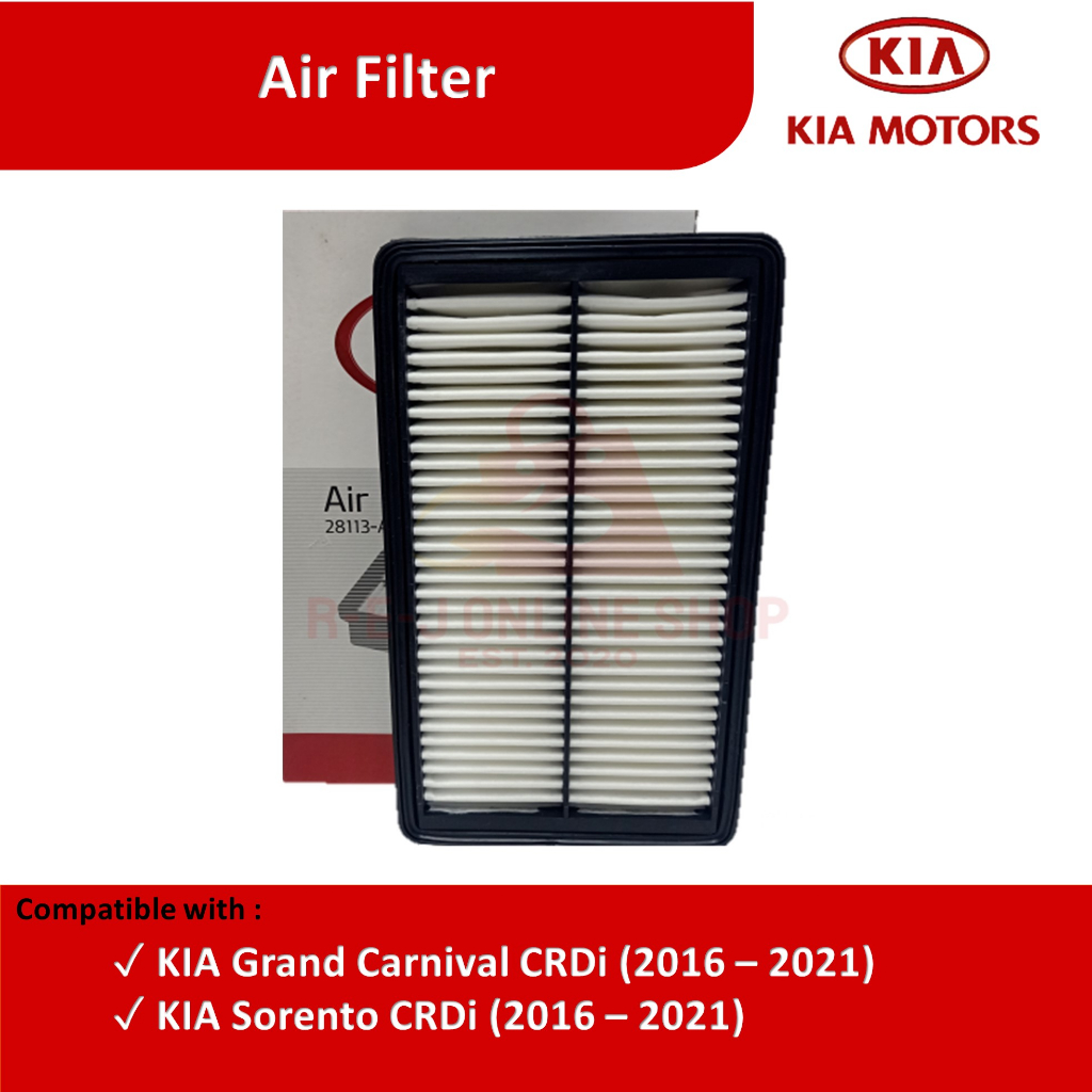 Air Filter for KIA Grand Carnival CRDi (2016 - 2021), KIA Sorento CRDi ...
