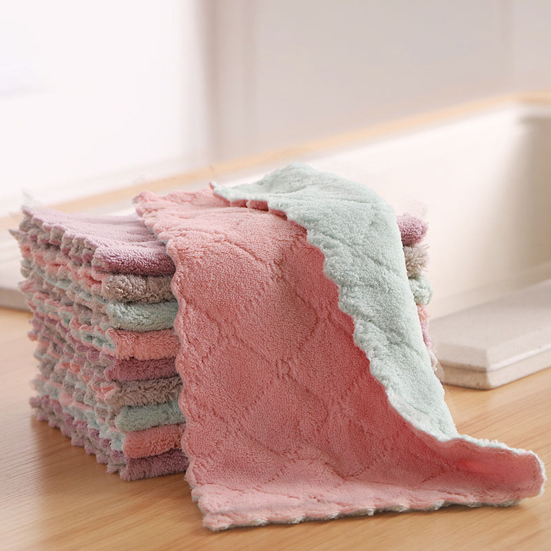 kitchen rags and towels for washing dishes and wiping tables coral ...