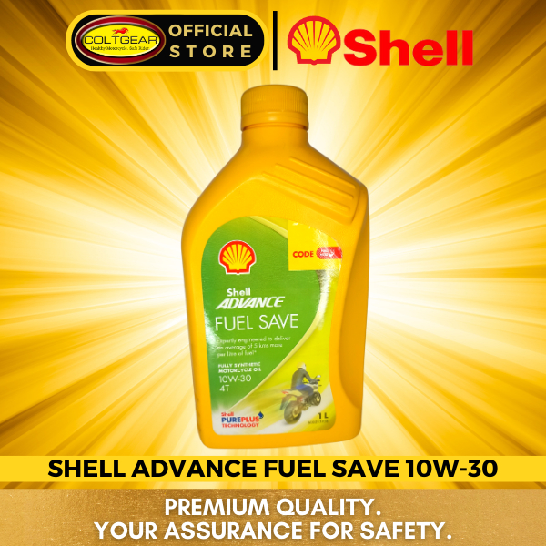 SHELL Engine Oil Advance Fuel Save 4T (1Liter) 10W-30 Fully Synthetic ...