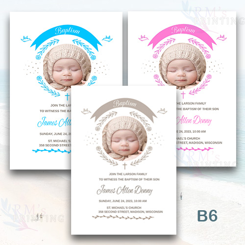 BAPTISM CHRISTENING INVITATION CARD FREE AVAILABLE LAYOUT | Shopee ...