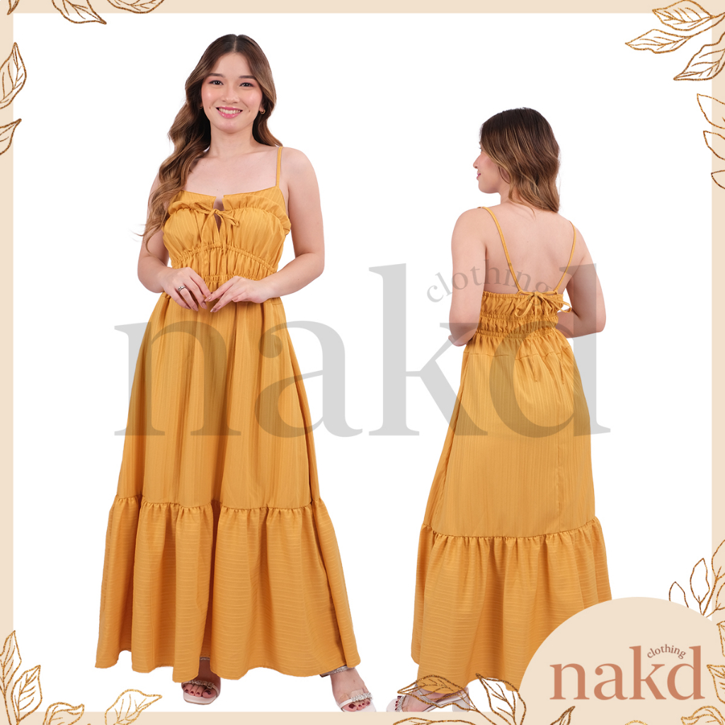 NAKD FASHION AMAIAH SEXY SELF TIE STRAPS DAILY CASUAL BASIC LAYERED ...