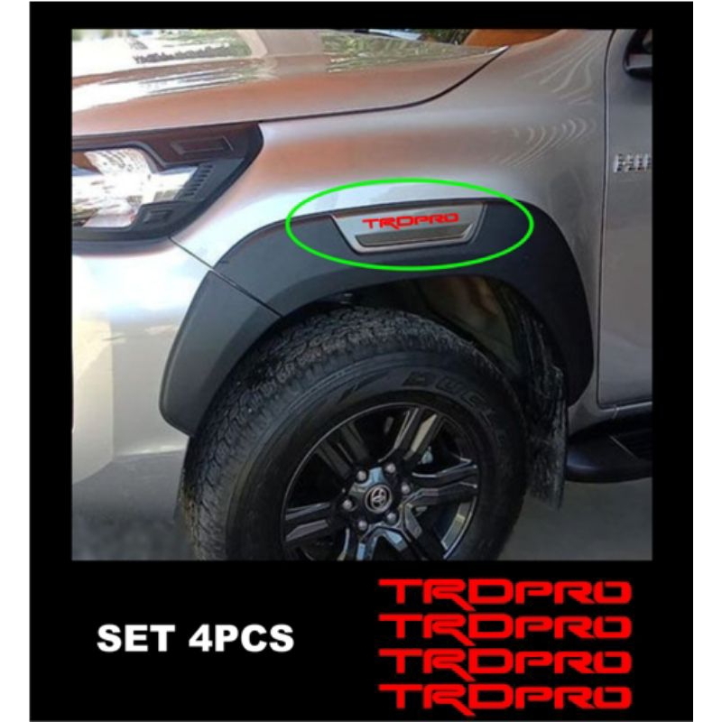 TRDpro Sticker for Toyota Conquest Mudguard | Shopee Philippines