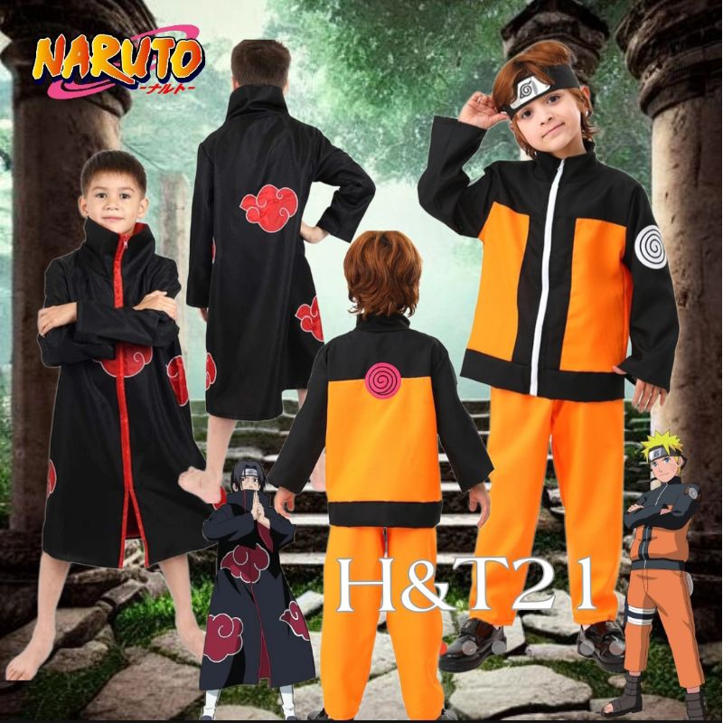 Naruto And Sasuke Costume for Kids Unisex | Shopee Philippines