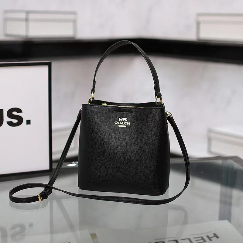 AW Bucket Bag Women Leather Sling Shoulder Bag Travel Print Crossbody ...
