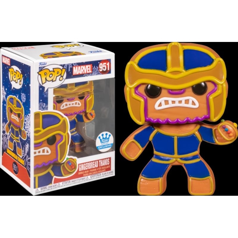 Funko Pop! Marvel : Gingerbread Thanos (Funko Shop Exclusive) | Shopee ...