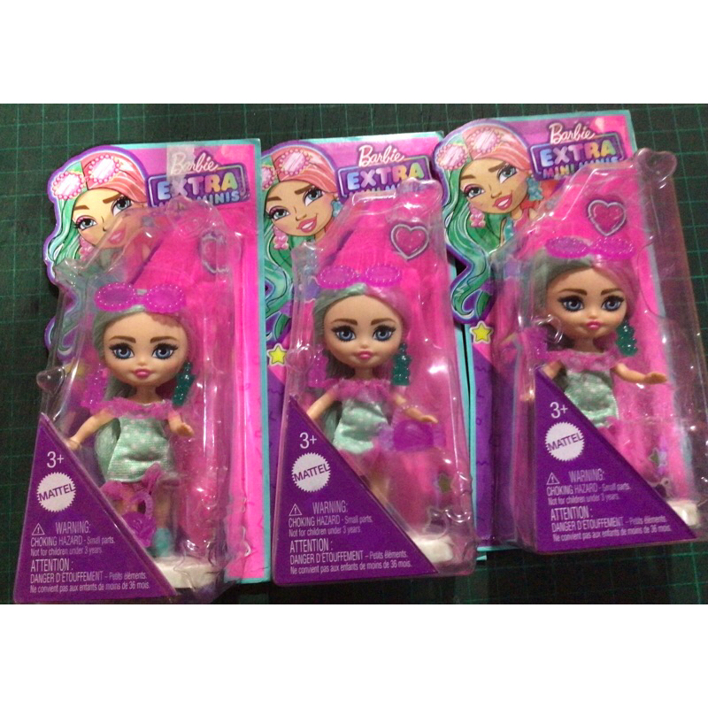 Mattel Barbie Extra Mini Minis 3.25in Fashion Dolls Pink Hair | Shopee ...