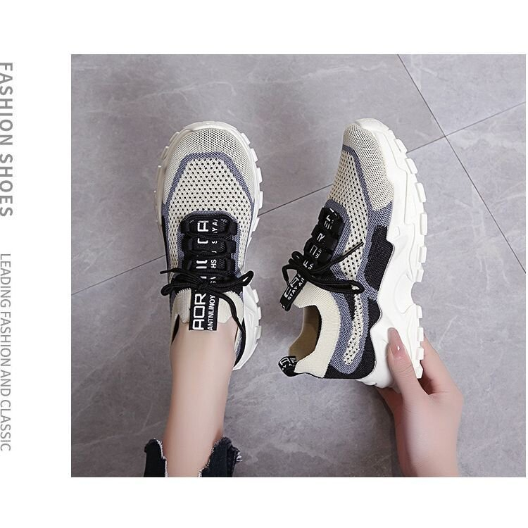 W01 New Trendy Korean Fashion Women Shoes Slip on Thicked Soled ...