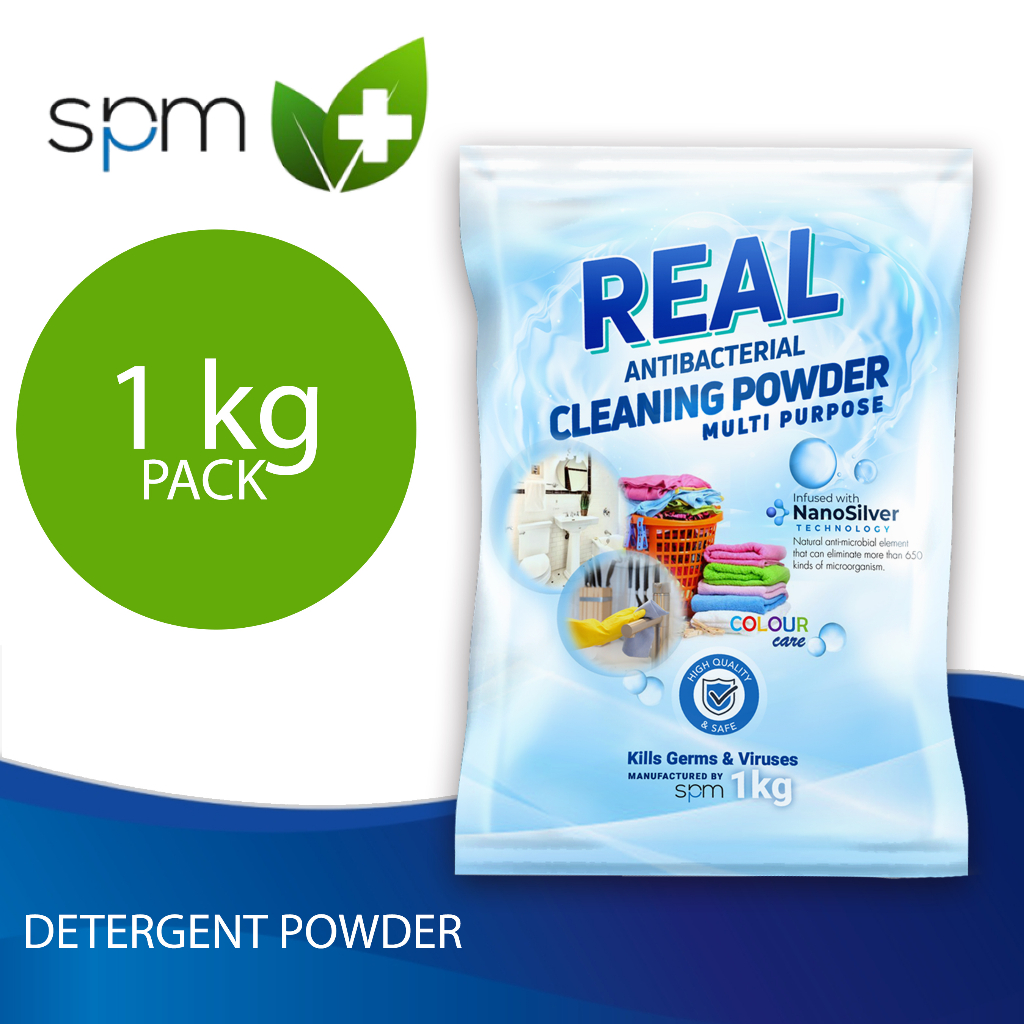 REAL Detergent Antibacterial Powder 1kg | Shopee Philippines