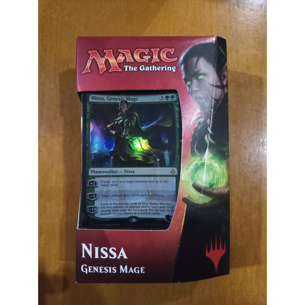 MTG Nissa, Genesis Mage Hour of Devastation Planeswalker Deck Magic ...