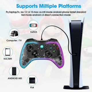Ipega S03 Rgb Transparent Wireless Gamepad Game Controller For P4, P3 ...