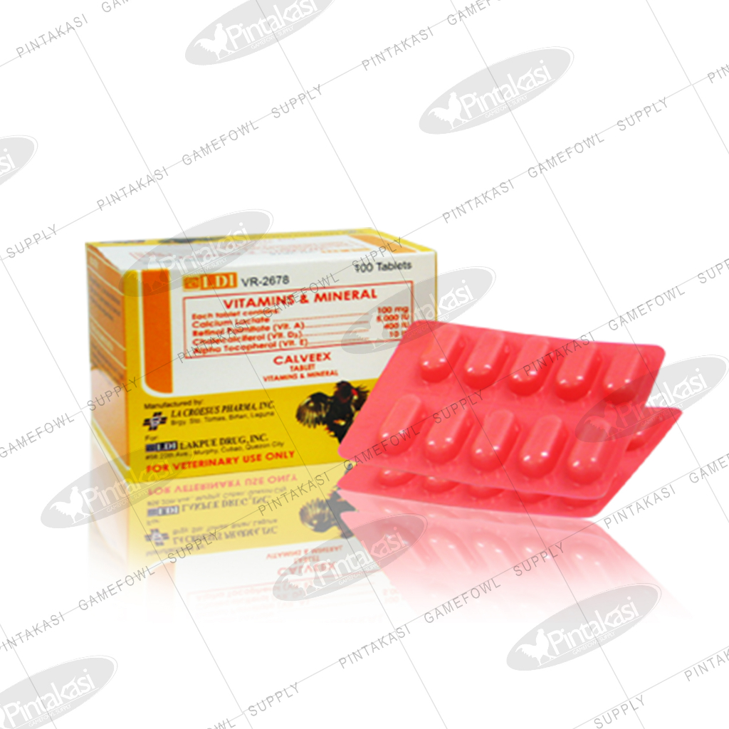 1 BOX LDI Calveex 100 tablets Calcium Vitamin ADE Vitamins A D E for ...