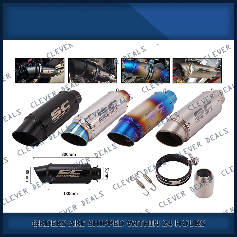 SC Project CRT Beak Type Slip On Universal Exhaust Canister Muffler ...