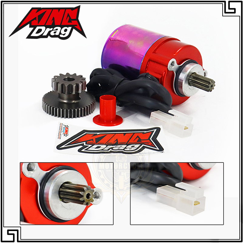 KING DRAG Sniper 150 V1 V2 Racing Starter Motor With Gear Refit Big ...
