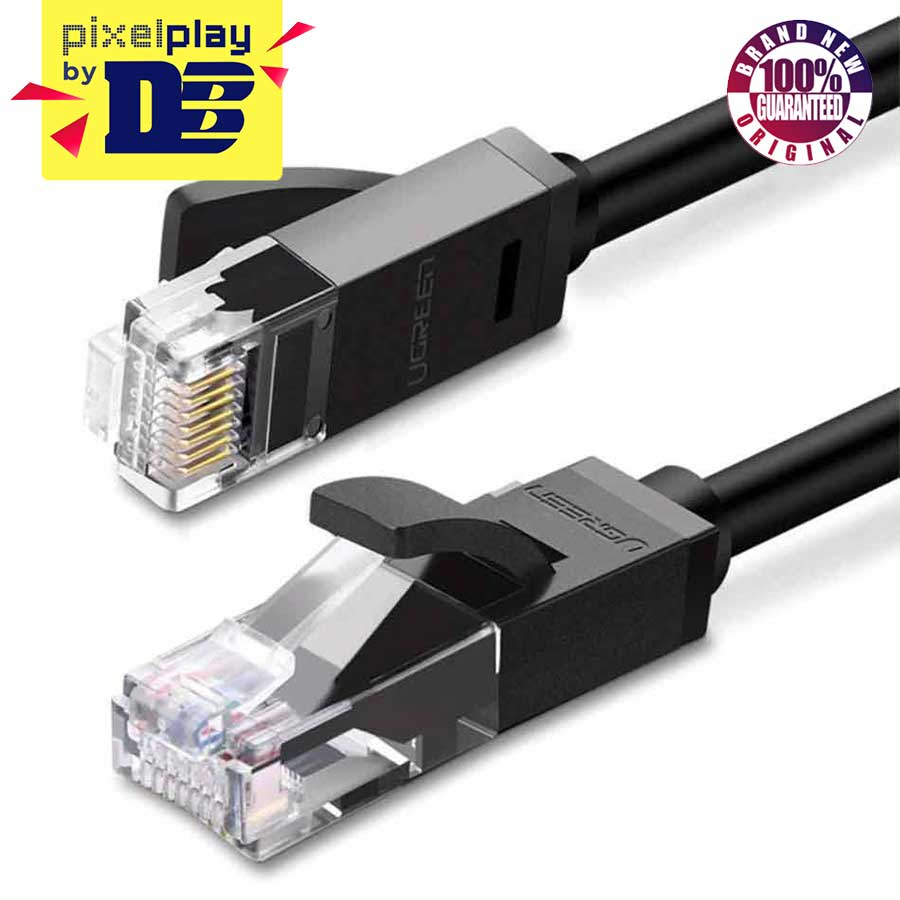 Ugreen Cat6 UTP Ethernet Cable - 2m (Black) (NW102/20160) | Shopee ...