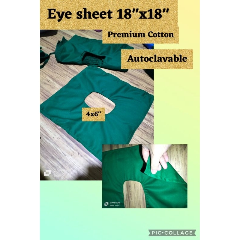 Eye sheet drapes 18"x18" Autoclavable Cotton 4x6"hole(we customize ...