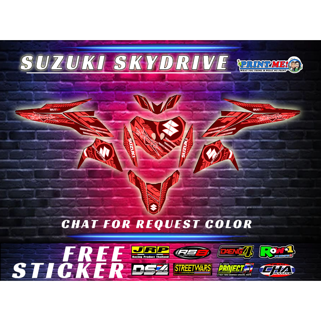 suzuki skydrive sticker decal | Shopee Philippines