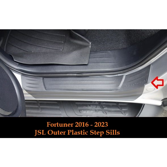 Toyota Fortuner 2016 to 2023 JSL Outer Plastic Side Step Sills Set ...