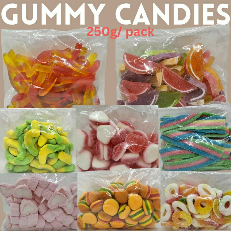 Gummy Candies Gummybears 250g Diff. Kind of Gummycandies | Shopee ...