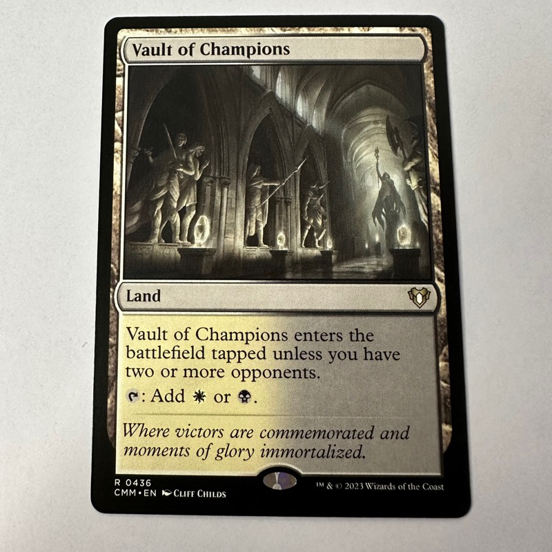 VAULT OF CHAMPIONS | LAND | CMM COMMANDER MASTERS | MULTICOLOR | MTG ...