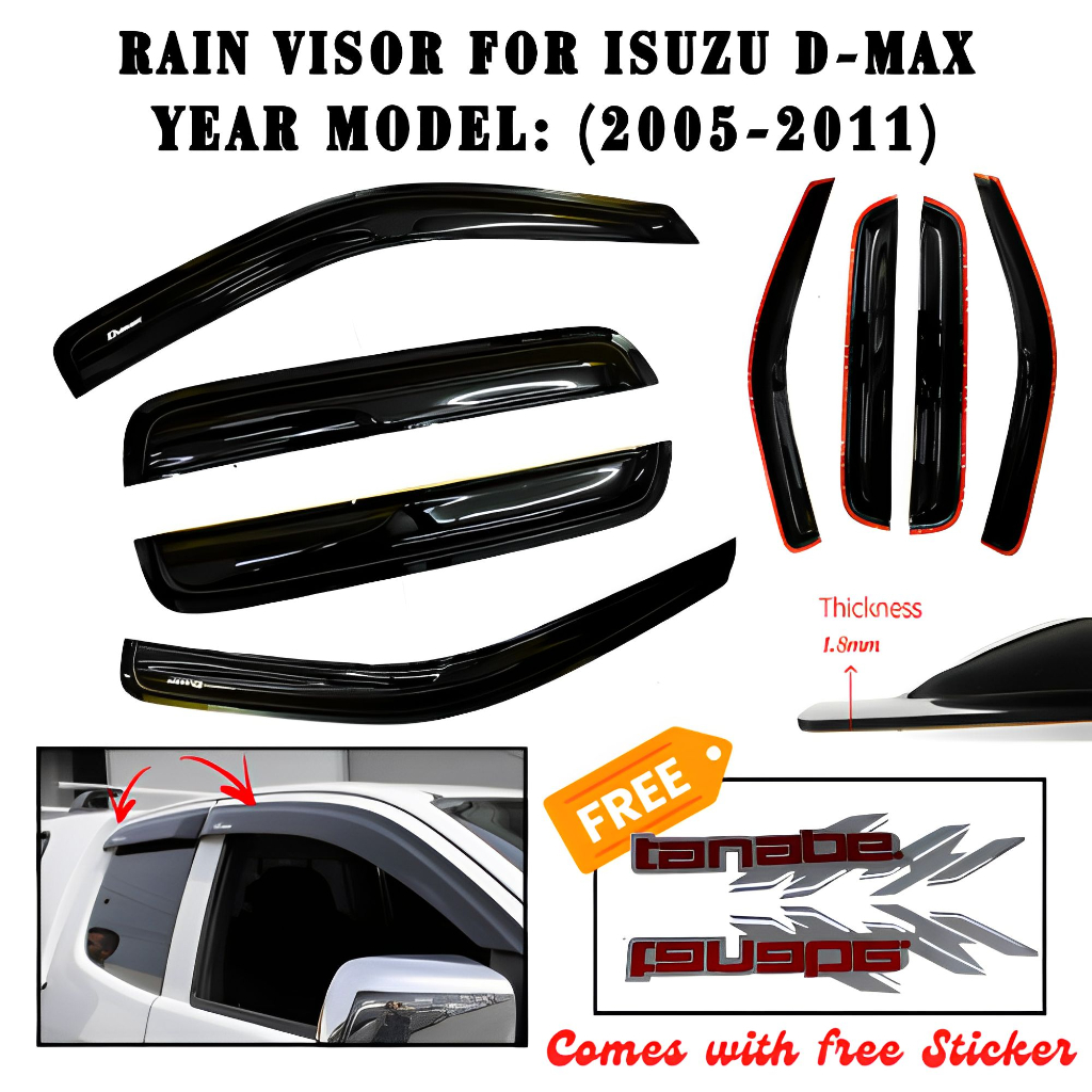 CPA ISUZU D-MAX 2005 2006 2007 2008 2009 2010 2011 RAIN VISOR WINDOW ...