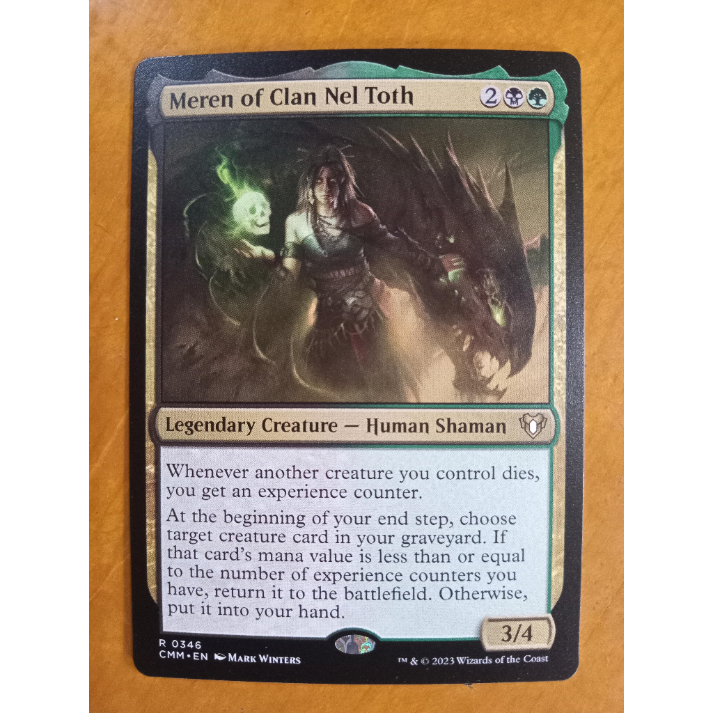 MTG Meren of Clan Nel Toth Rare Commander Masters Magic: the Gathering ...