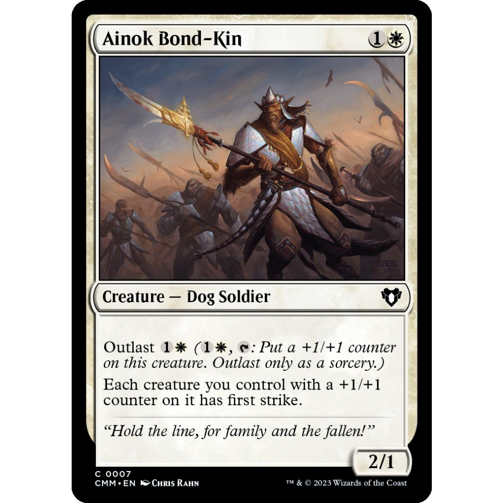 Ainok Bond-Kin Common Commander Masters Magic the Gathering TCG ...
