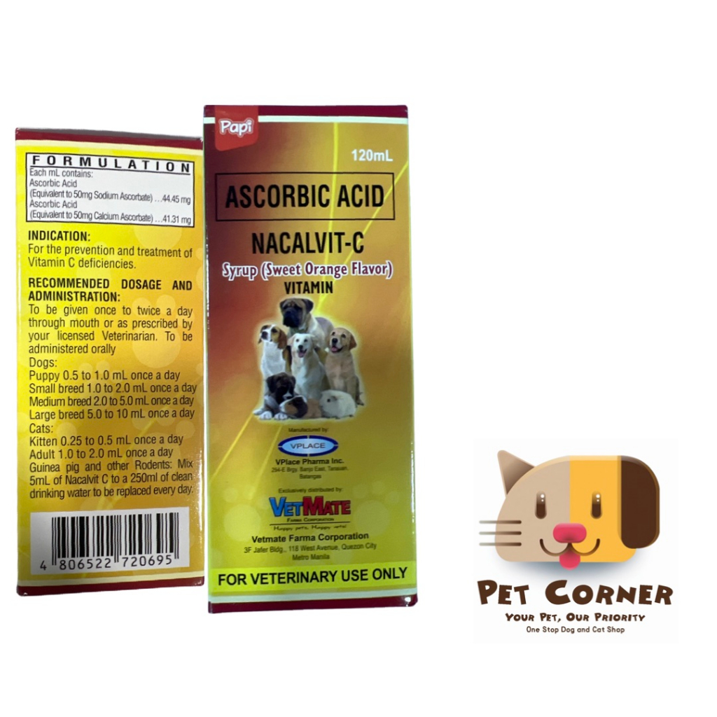 PAPI NACALVIT-C VITAMINS C FOR BETTER IMMUNITY FOR DOGS | Shopee ...