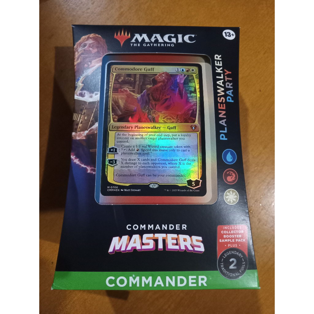 MTG Planeswalker Party Commodore Guff Commander Masters Commander Deck ...