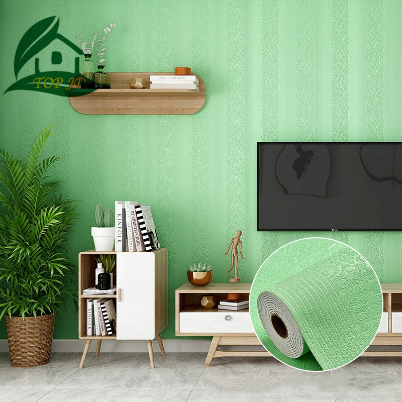 3D Foam adhesive Wallpaper Wall Stickers Thickened Linen Waterproof ...