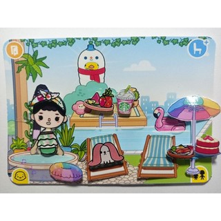 Toca Boca Paper Doll Pool laminated with velcro | Shopee Philippines