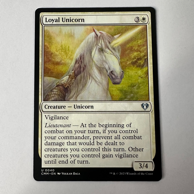 LOYAL UNICORN | CMM COMMANDER MASTERS | WHITE | MTG MAGIC THE GATHERING ...