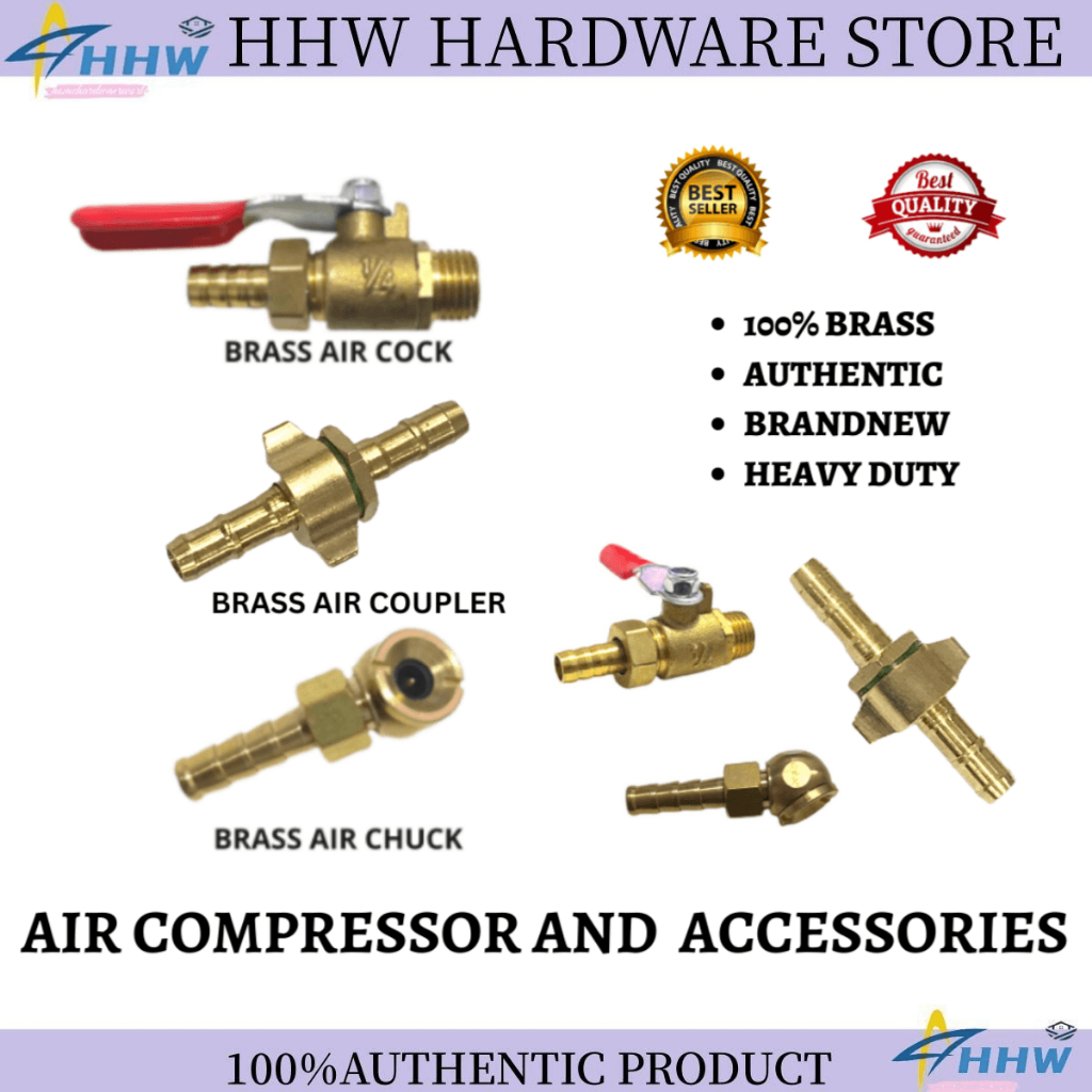 HIGH QUALIT Brass air cock Brass air coupler Brass air chuck | Shopee ...