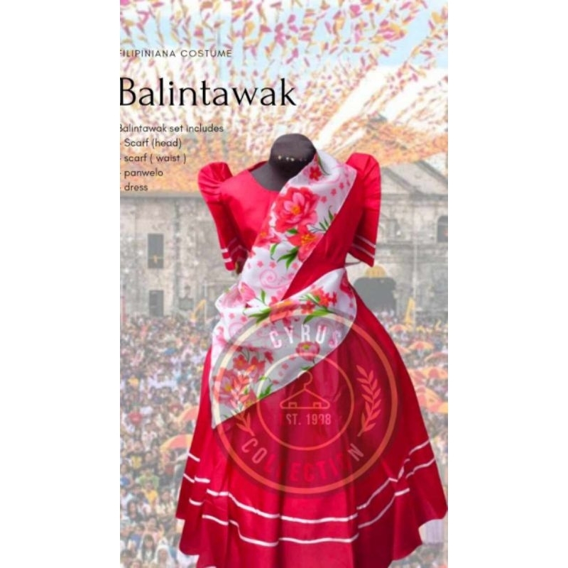 Filipiniana Costume (balintawak set) | Shopee Philippines