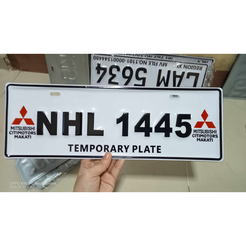 CAR PLATE galvanized temporary plate | Shopee Philippines