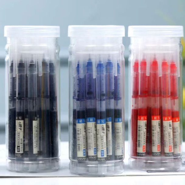 7D Straight Liquid Rollerball Gel Gel Pen 0.5 Needle Tube Quick Pen ...