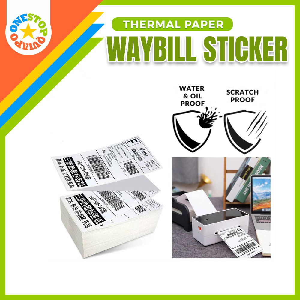 OSQ A6 Waterproof Thermal Label Waybill Sticker for Printing Barcode ...