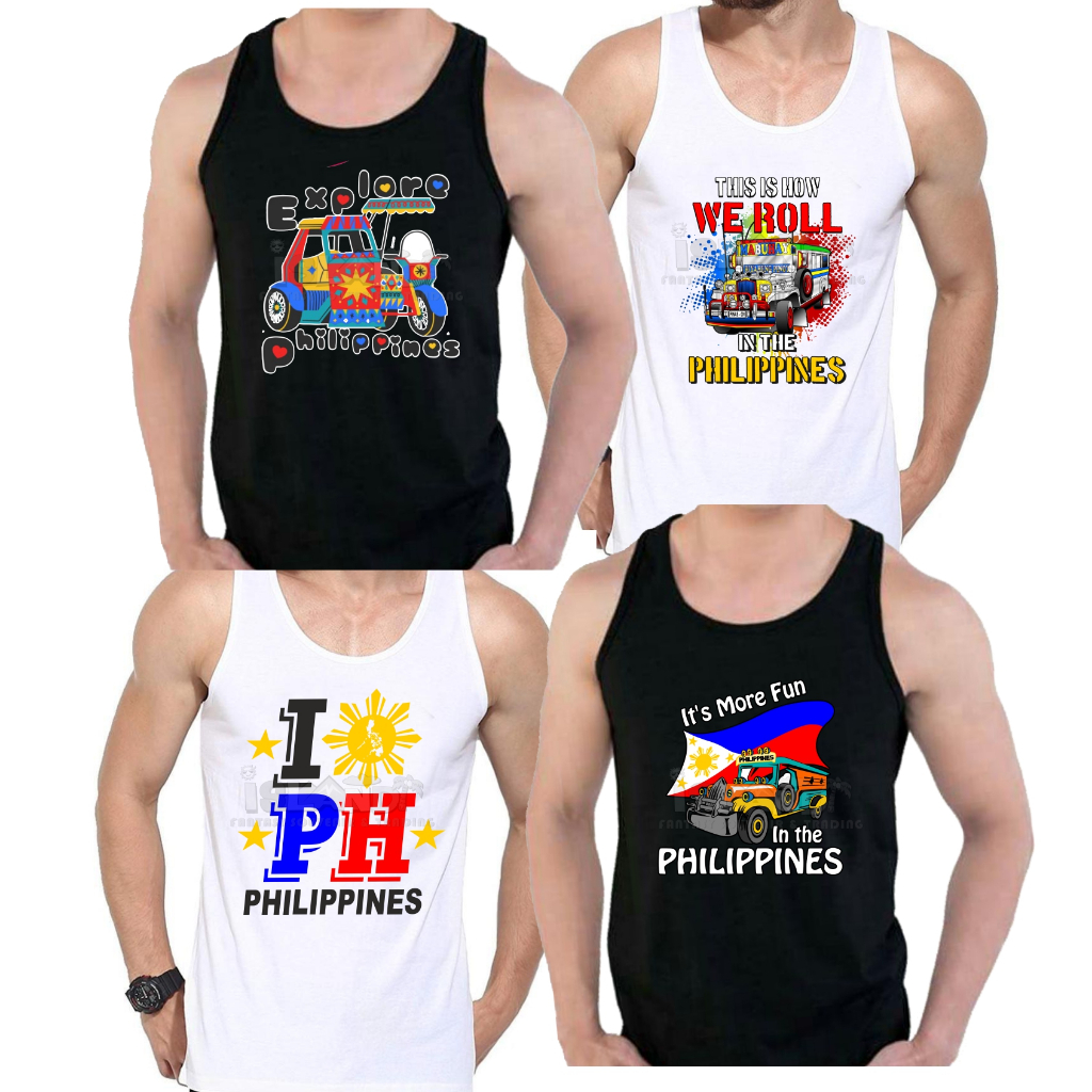 It's More Fun in the Philippines Printed Sando - Pilipinas Souvenir ...
