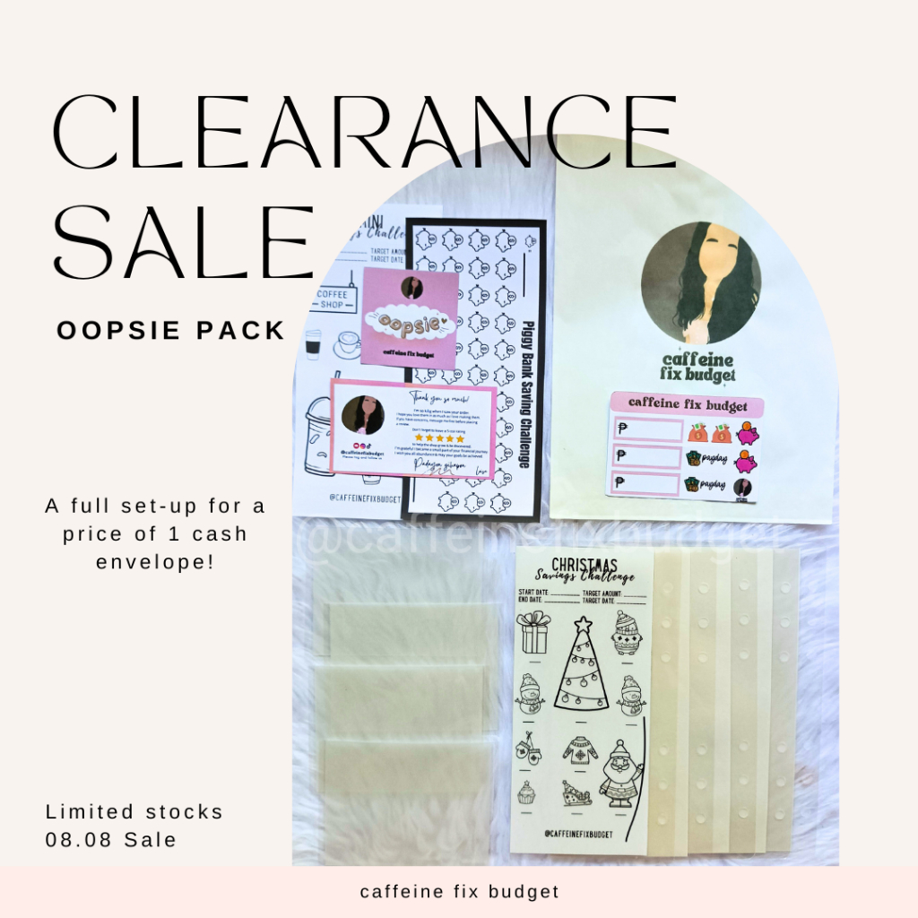 (Limited Stocks) OOPSIE PACK Laminated Cash Envelopes for Cash Stuffing ...